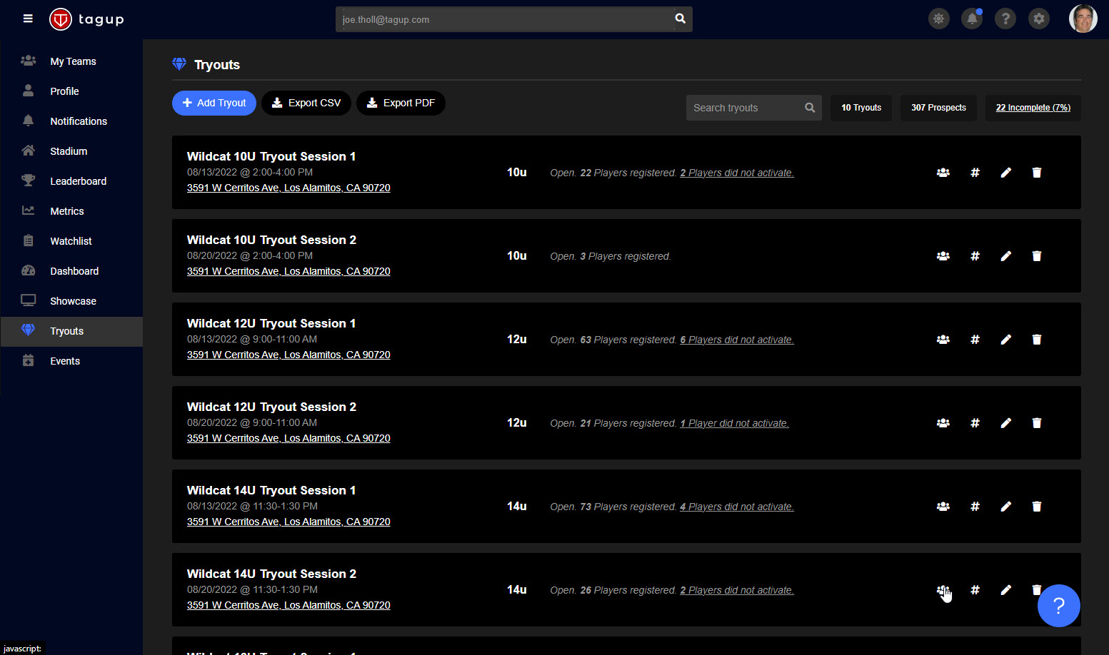 Players | Top Gun Events